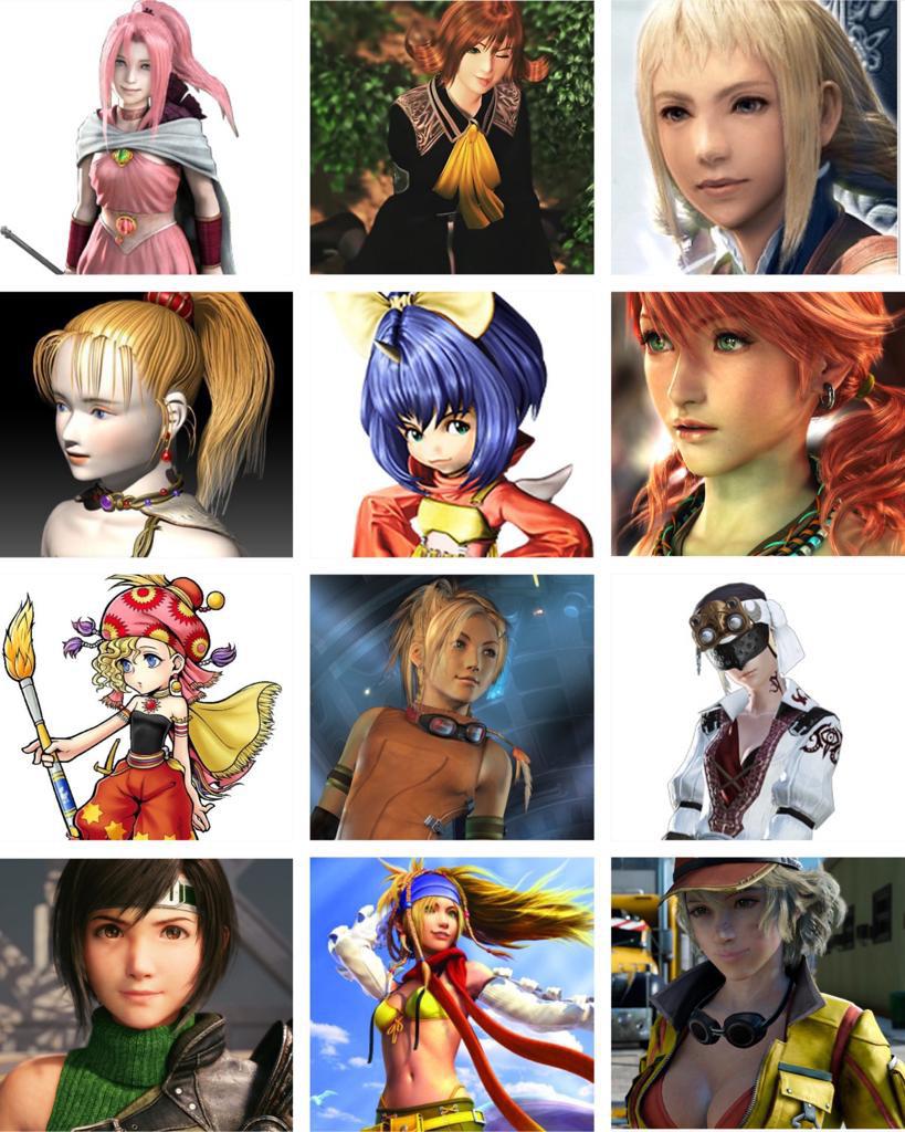I noticed that In each FF game, there’s (Almost) always three main female characters in your ...