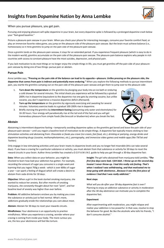 Here’s a screen shot of something that got me going. Taken from Dopamine Nation book. | Scrolller