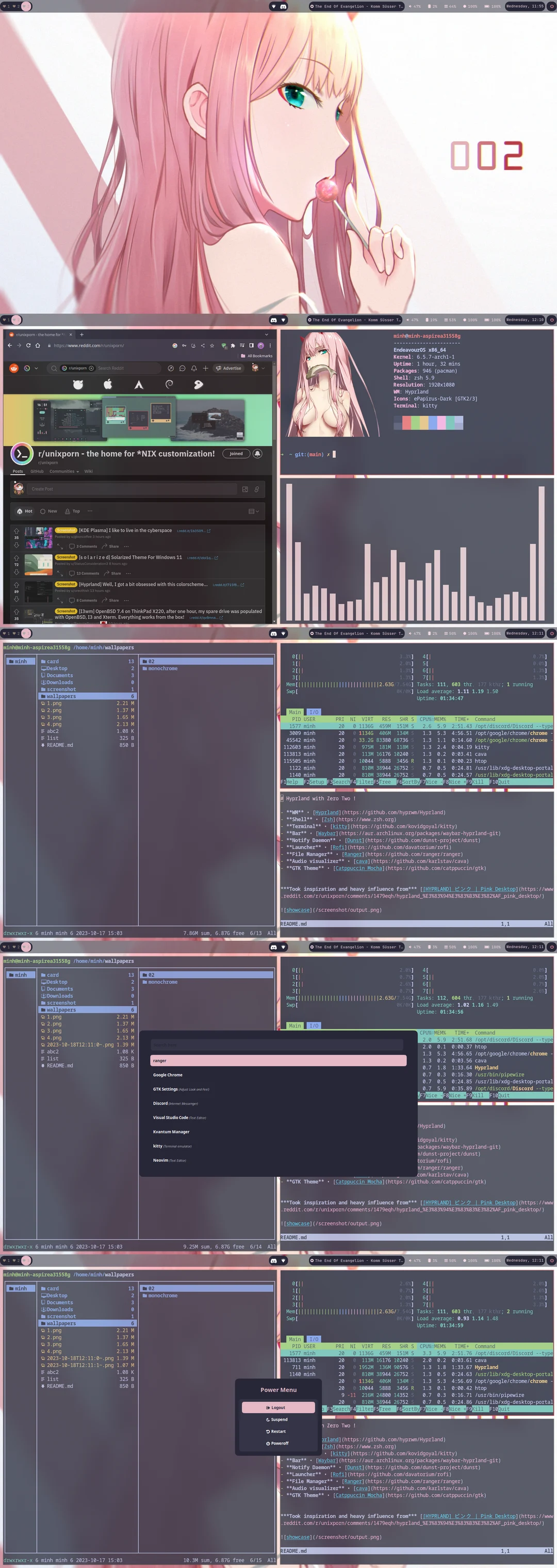 [hyprland] Zero Two - Pink | Scrolller