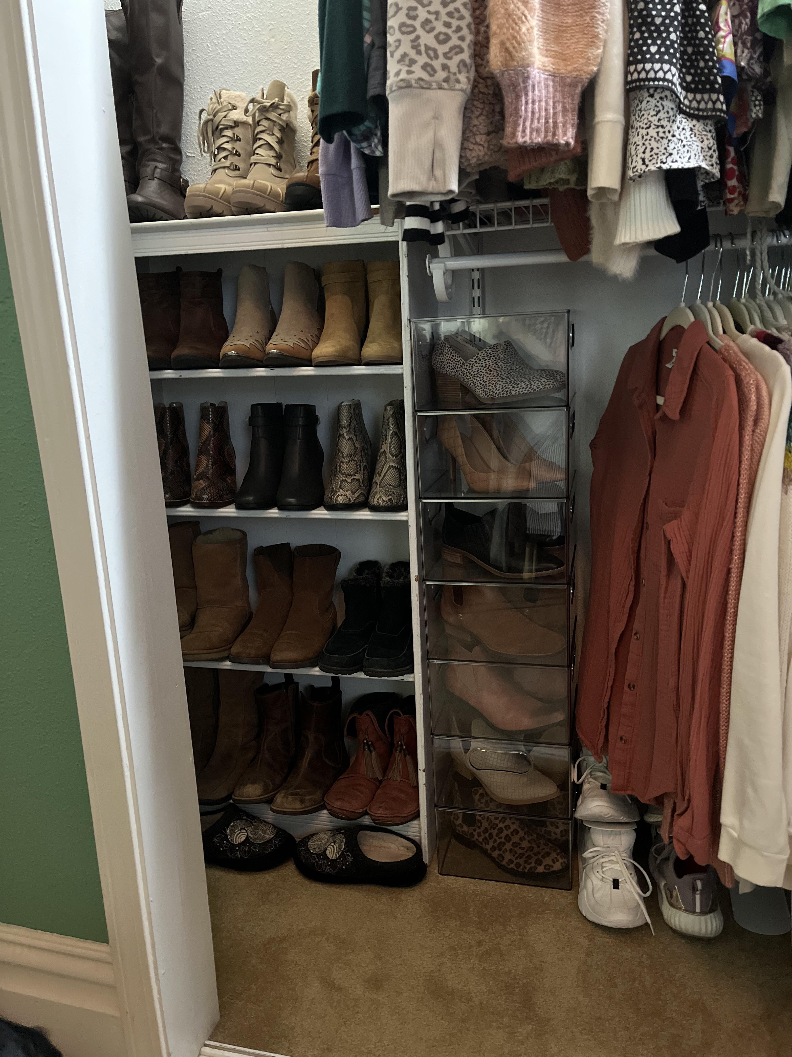 Home Edit bins for shoe storage | Scrolller