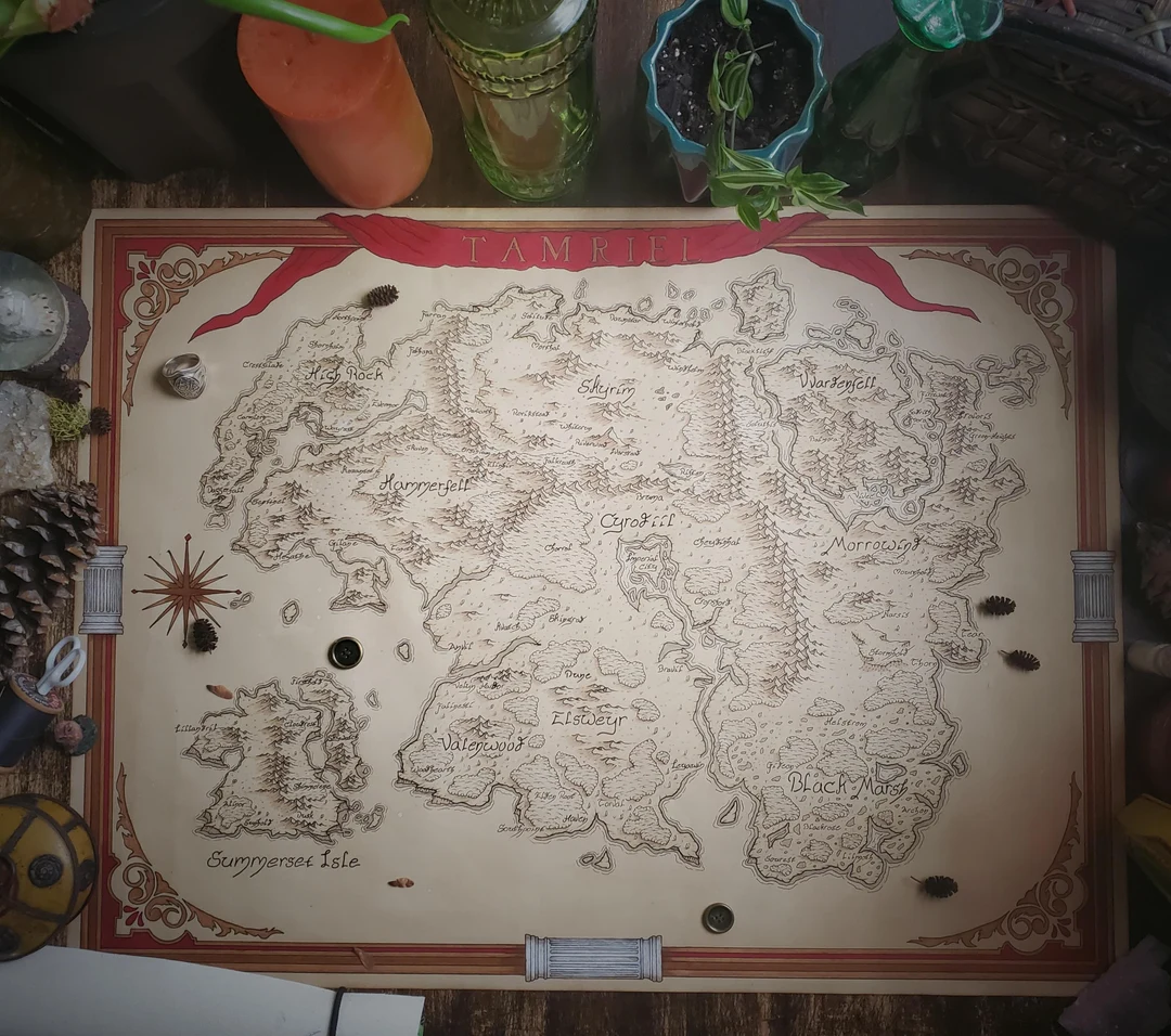 Tamriel map | Scrolller