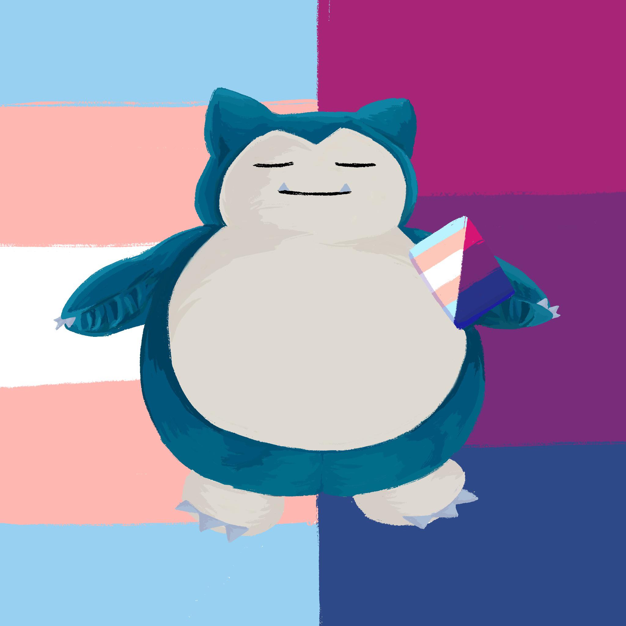 My pride month snorlax plushie icon! 🏳️‍⚧️ :) | Scrolller