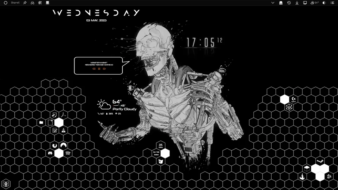New computer warrants a new Rainmeter setup | Scrolller