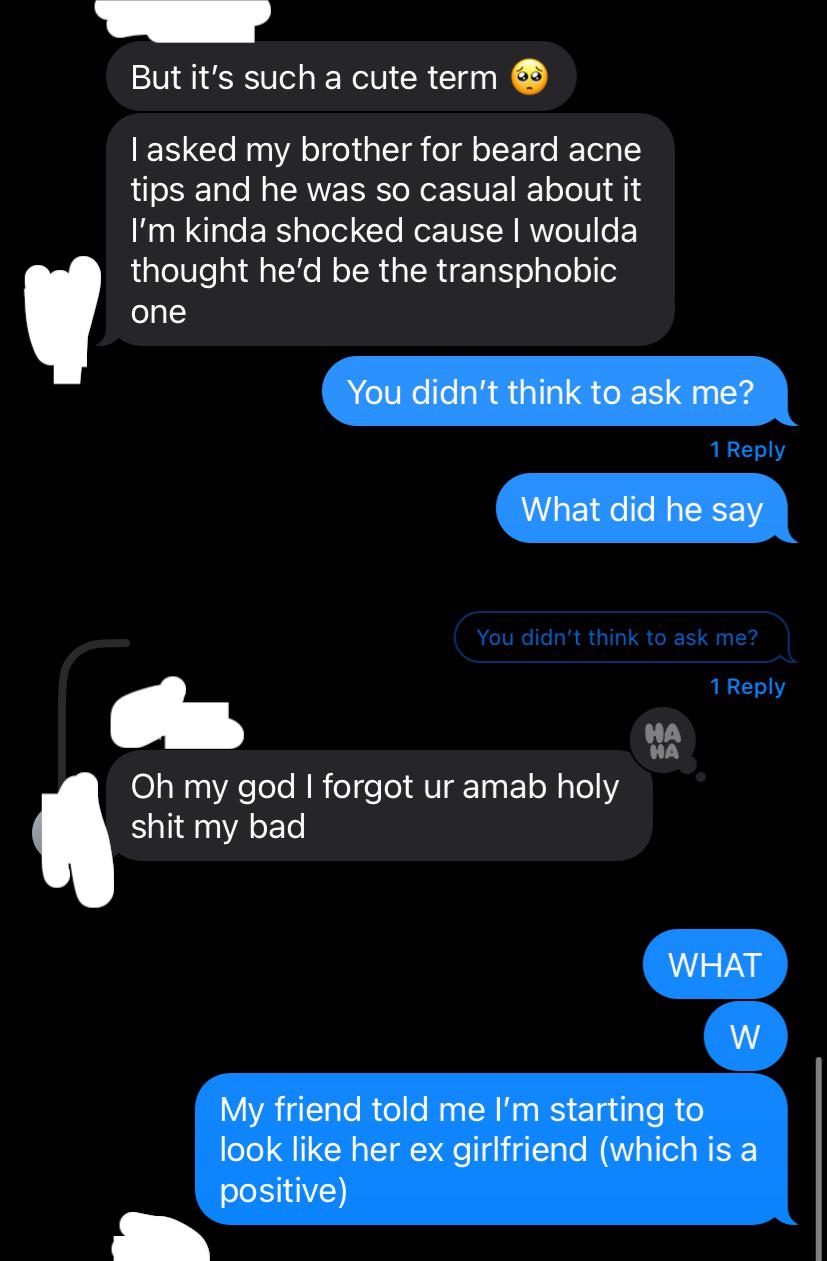 Discover more like Trans: Almost two months! Do I look like I’ve changed much? Didn’t really ...