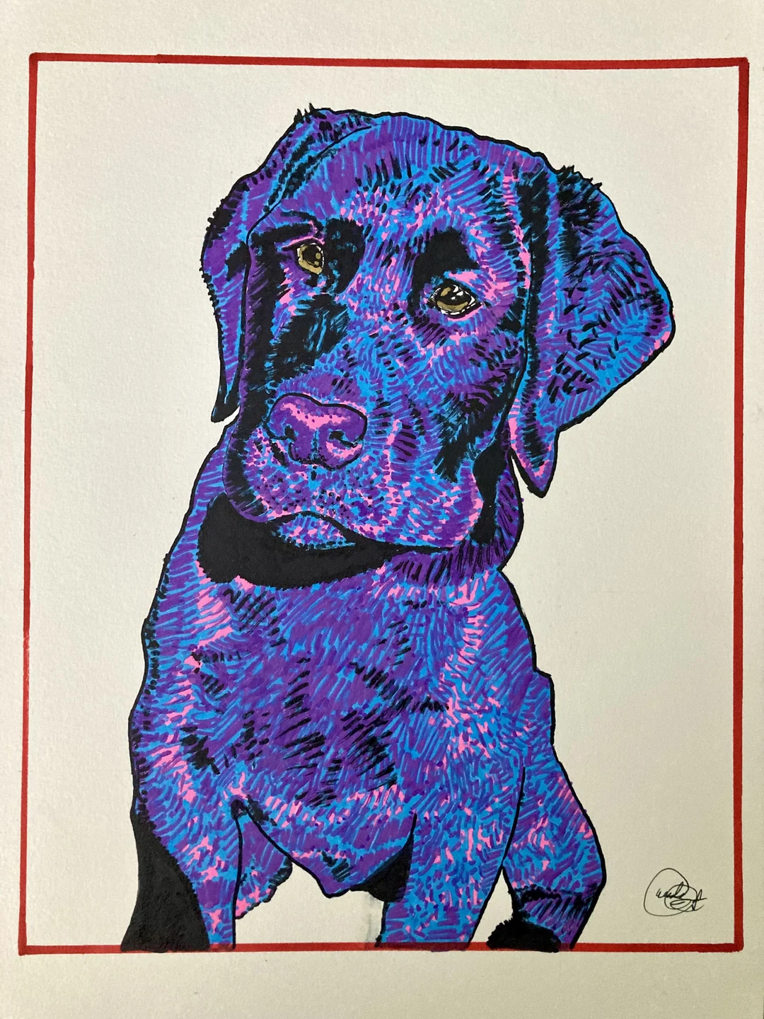 Paint Marker Portrait for a Pal! Just finished | Scrolller