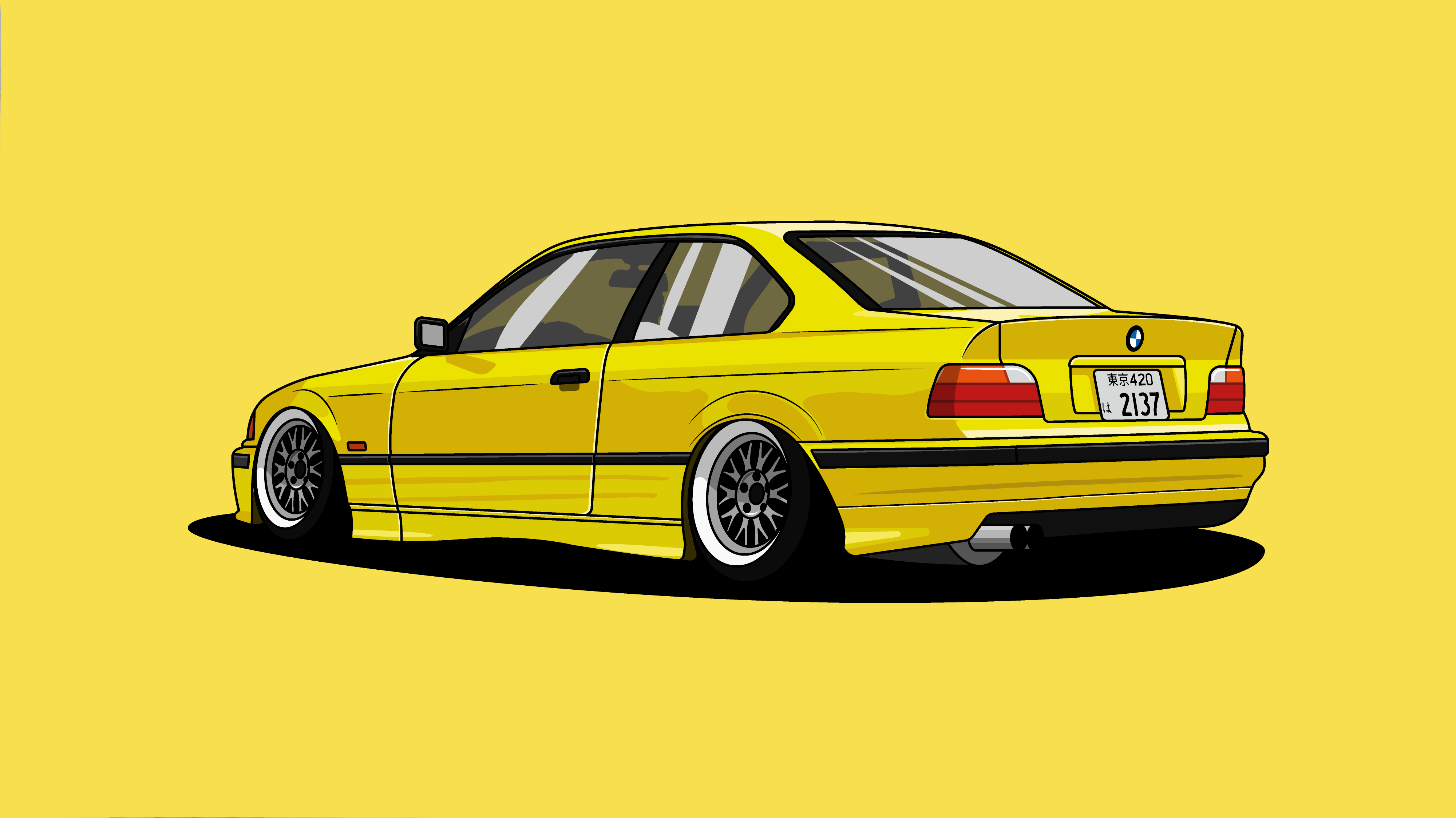 BMW E36 Illustration | Scrolller