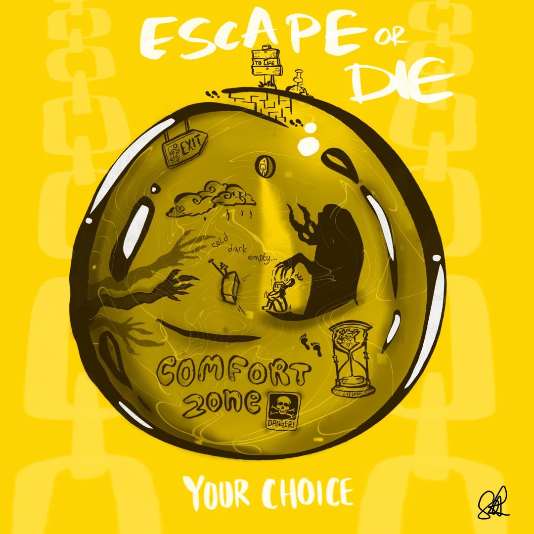 Comfort zone, digital, me, 2023 | Scrolller