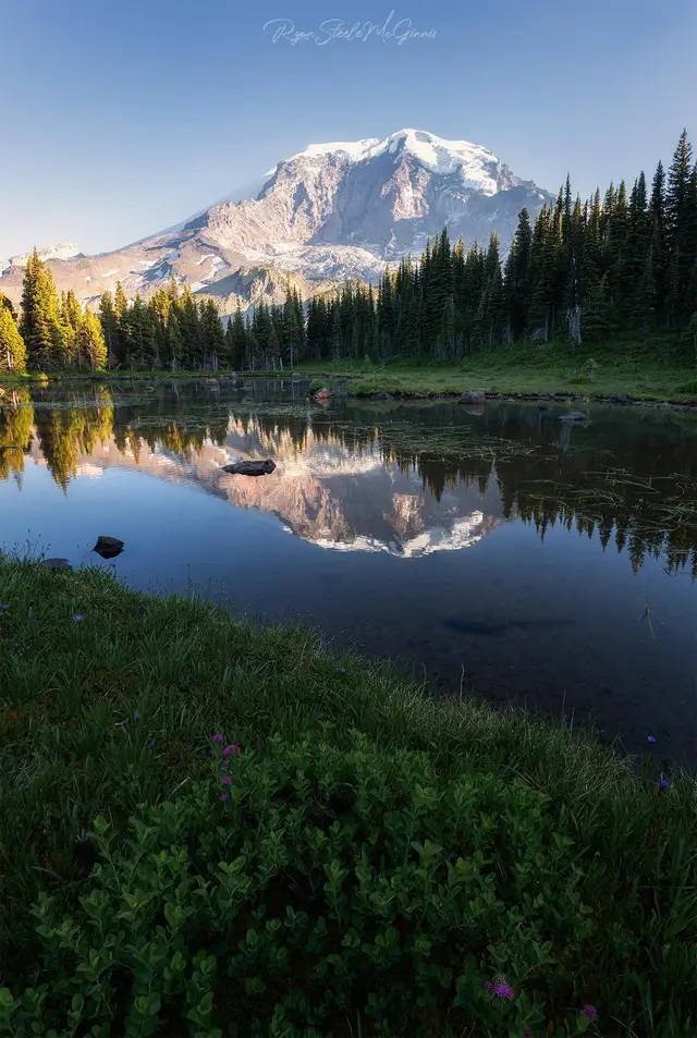Beautiful reflection in Mount Rainier National Park, Washington [OC][1209x1800] | Scrolller