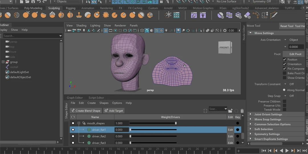 Cartoon mouth with UV transform | Scrolller