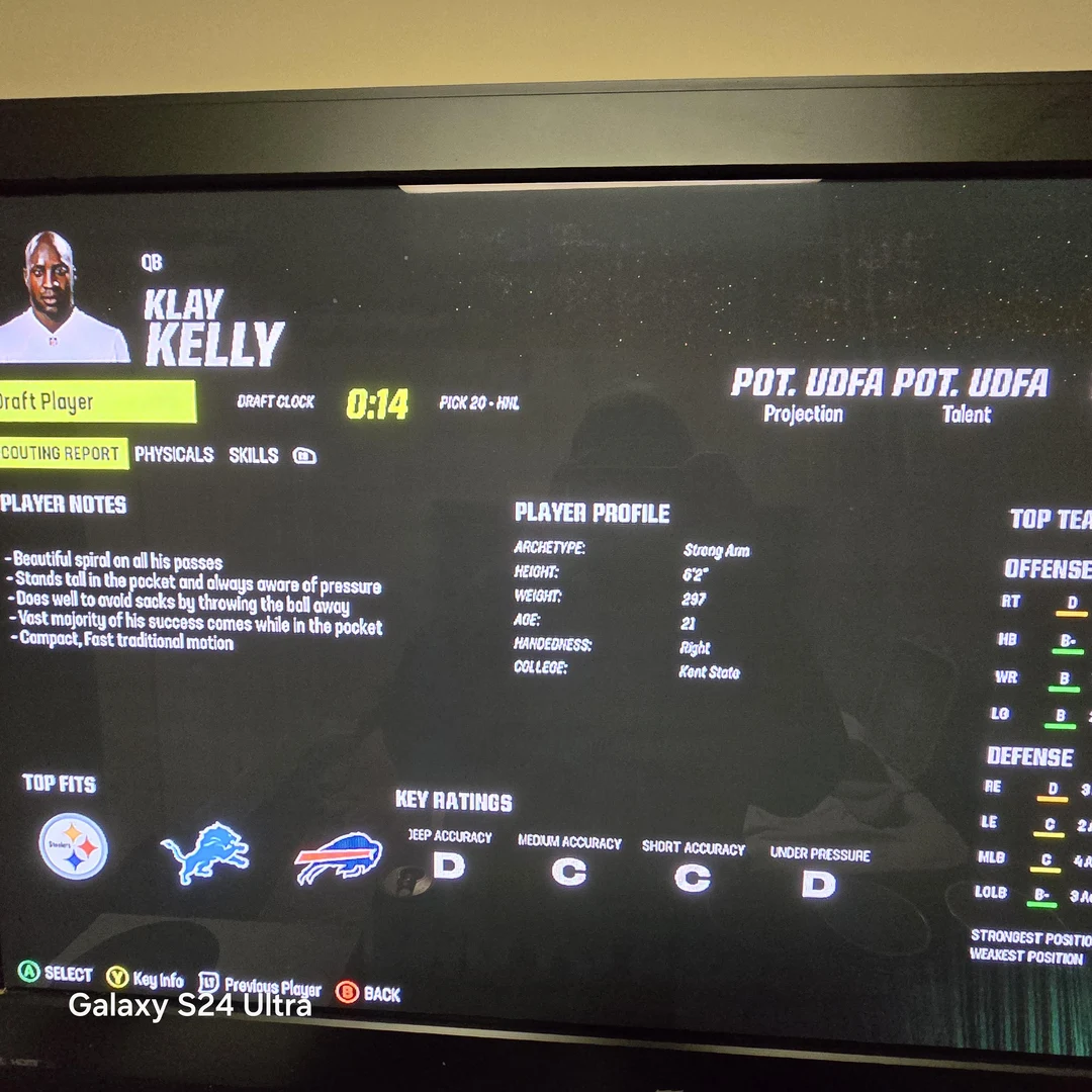 Heaviest QB I've ever drafted | Scrolller