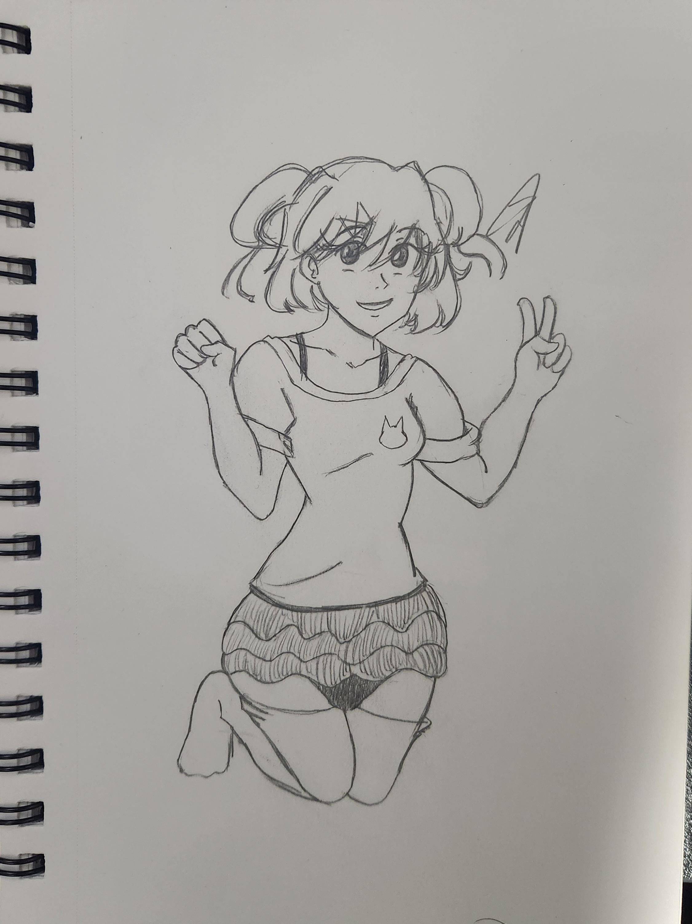 Natsuki peace sign | Scrolller