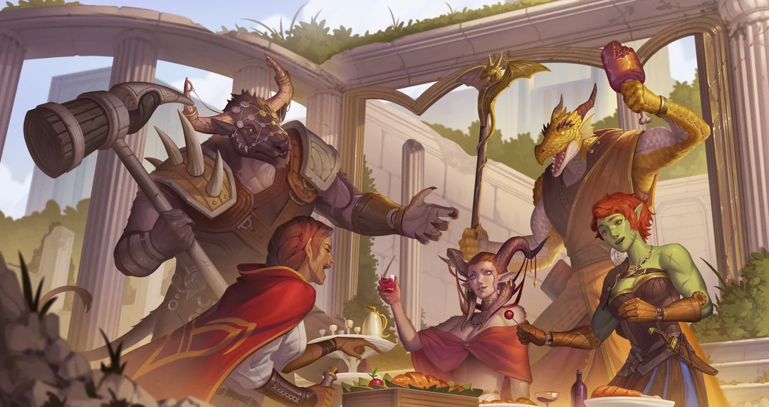 A Heroes' Feast, art by me | Scrolller