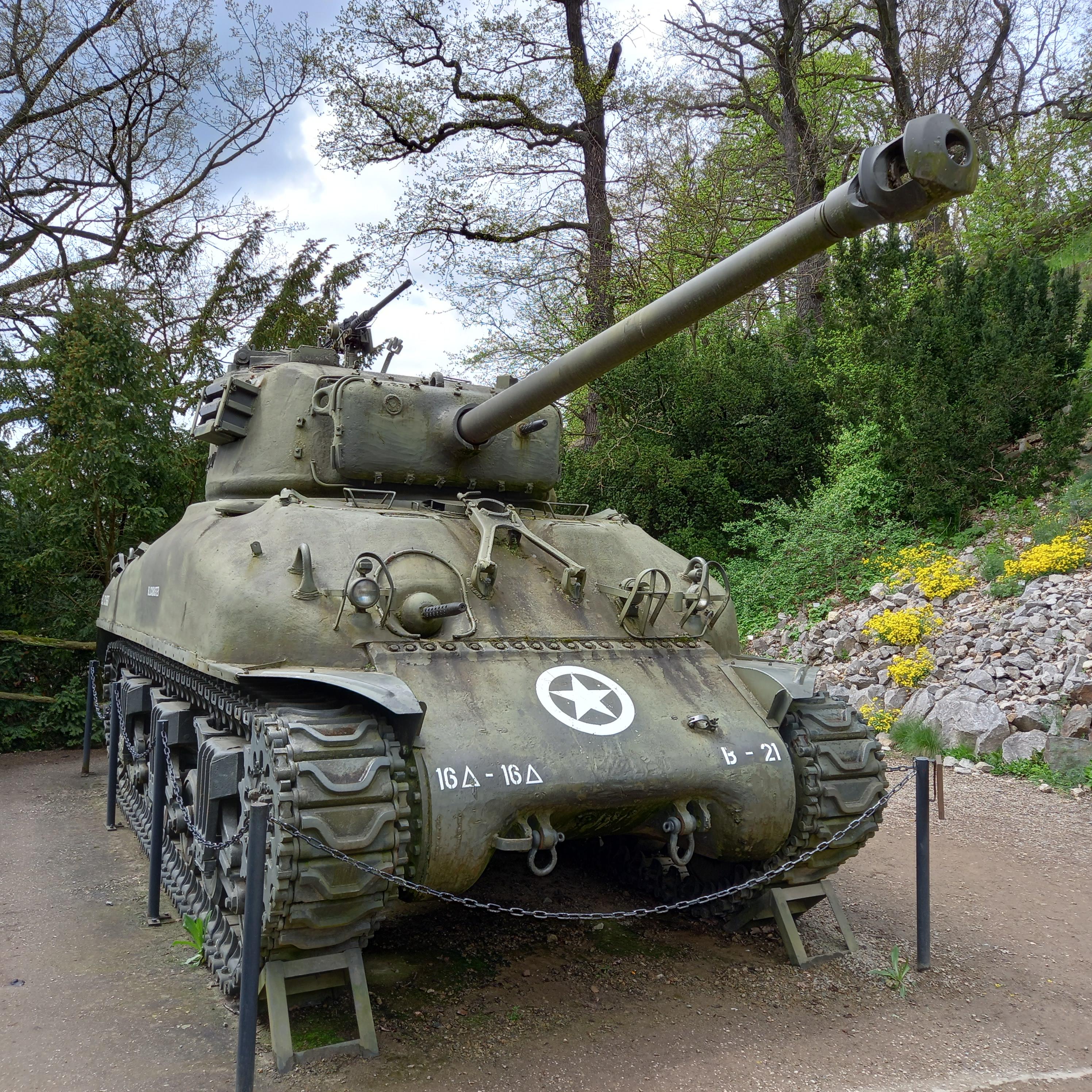 M4 Sherman as a liberation memorial in the ZOO Pilsen, Czech republic. | Scrolller