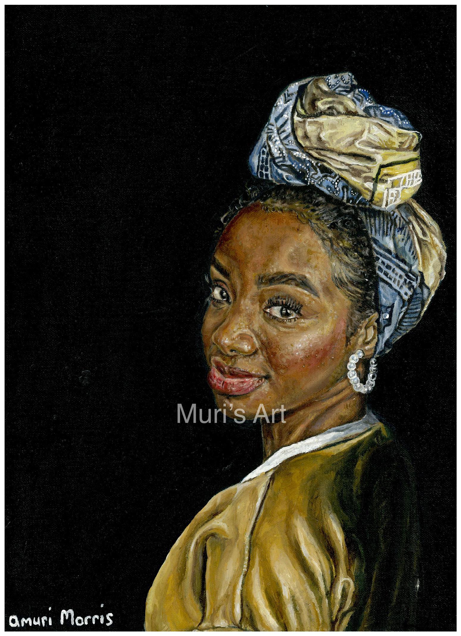 Girl With a Pearl Earring but I made her smirking! | Scrolller