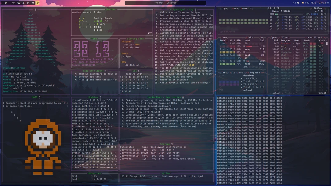 Discover more like Unixporn: [DWM] My first unix setup (dwm + polybar + etc..) and Related ...
