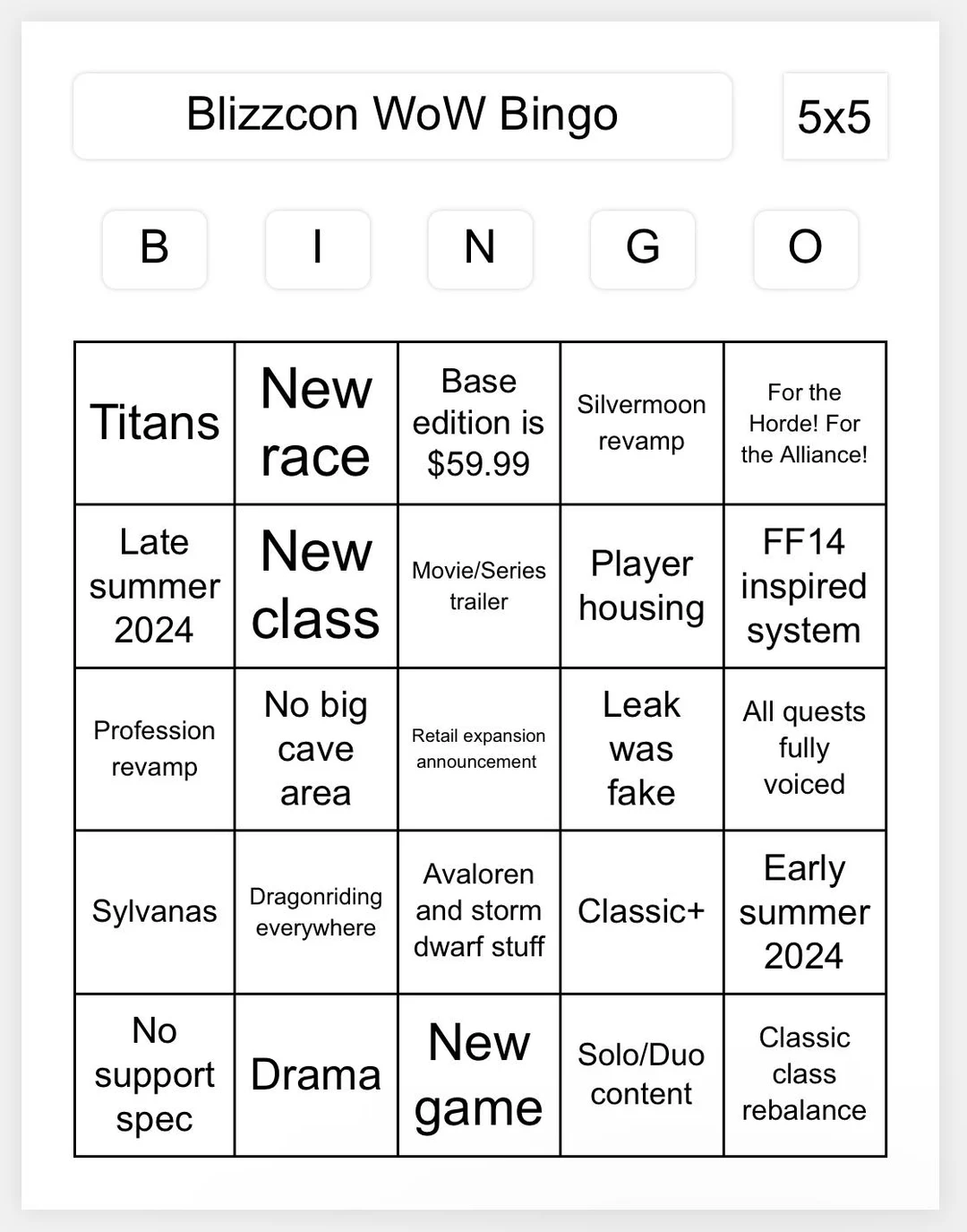 Best part of Blizzcon is making a Bingo | Scrolller