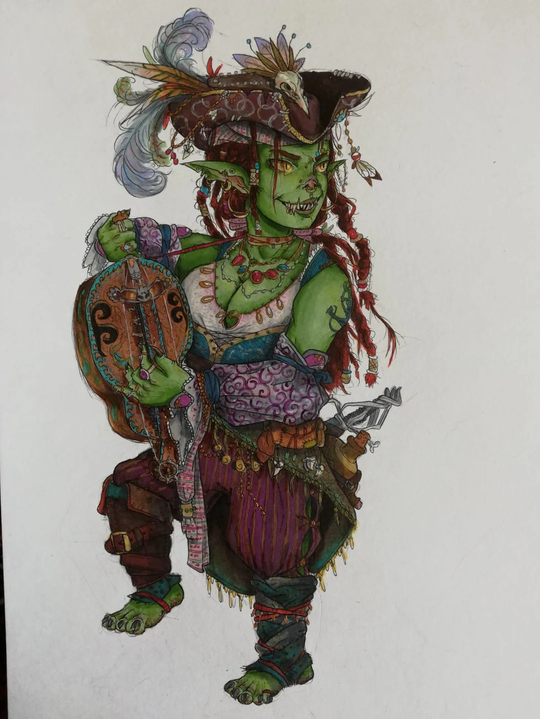 My Goblin pirate Bard, Muireann the Banshee (art made by @niccinator_cosplay) | Scrolller