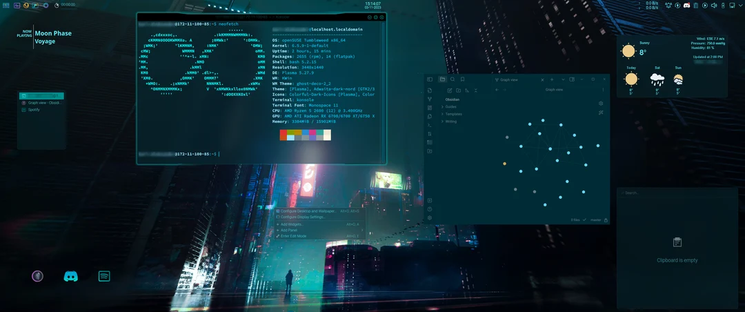 [KDE] First time doing something more than just choosing a premade theme I like, trying to go ...