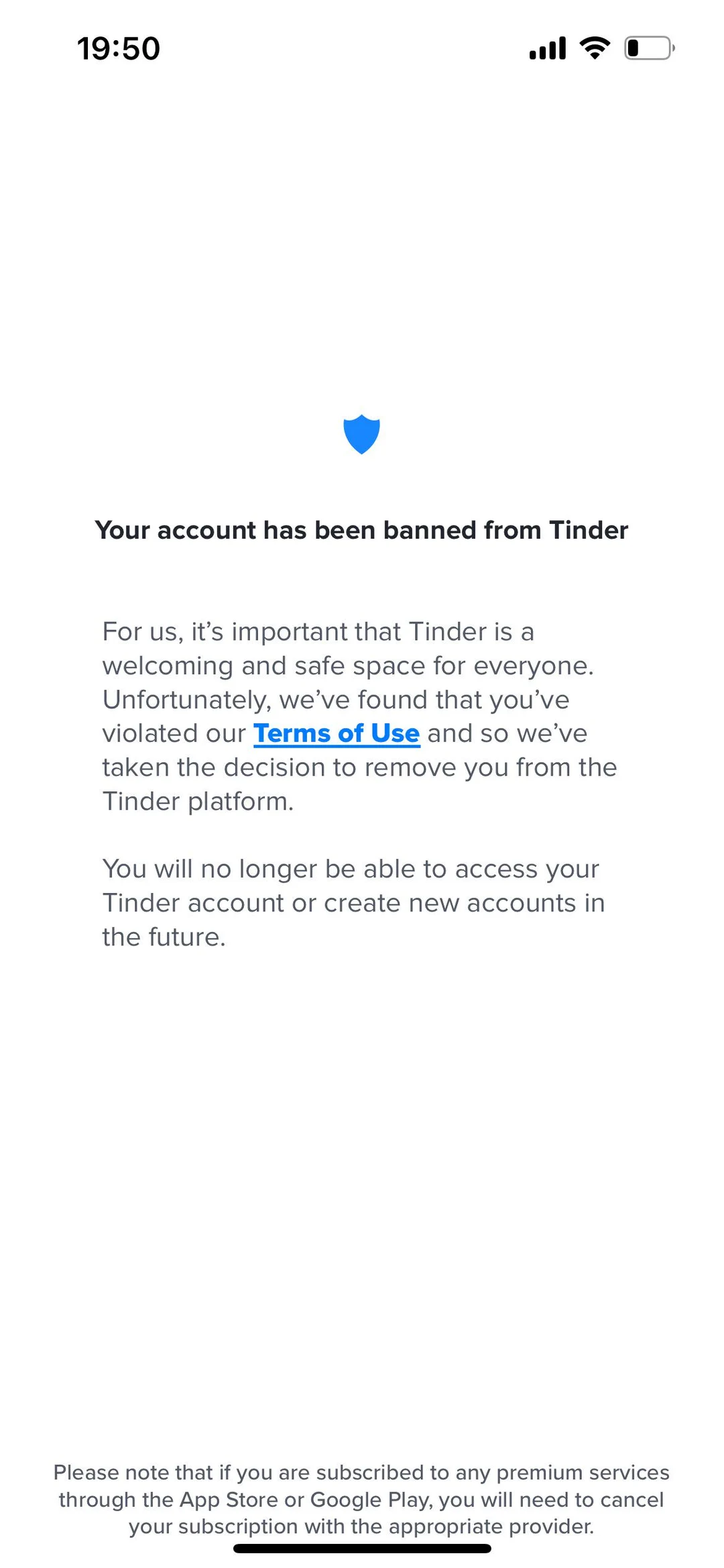 Tinder ban for 2yrs how can I unban? | Scrolller