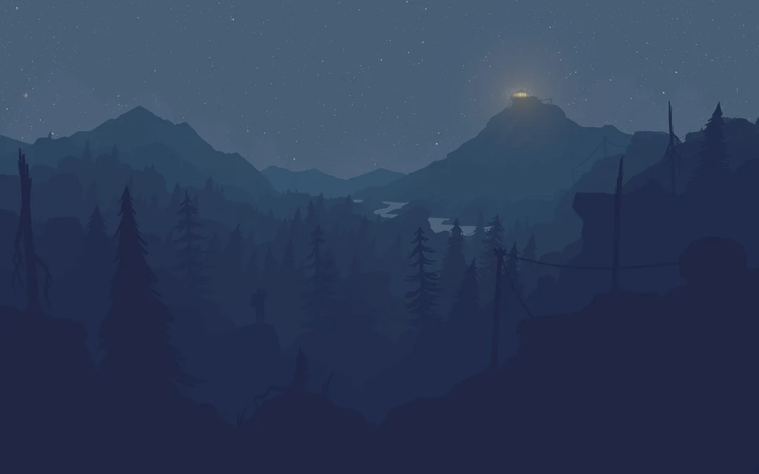 Firewatch at night [2560 x 1600] | Scrolller