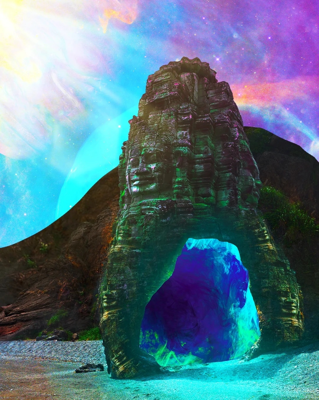 Many Faced Portal, Photoshop, Me, 2022 | Scrolller