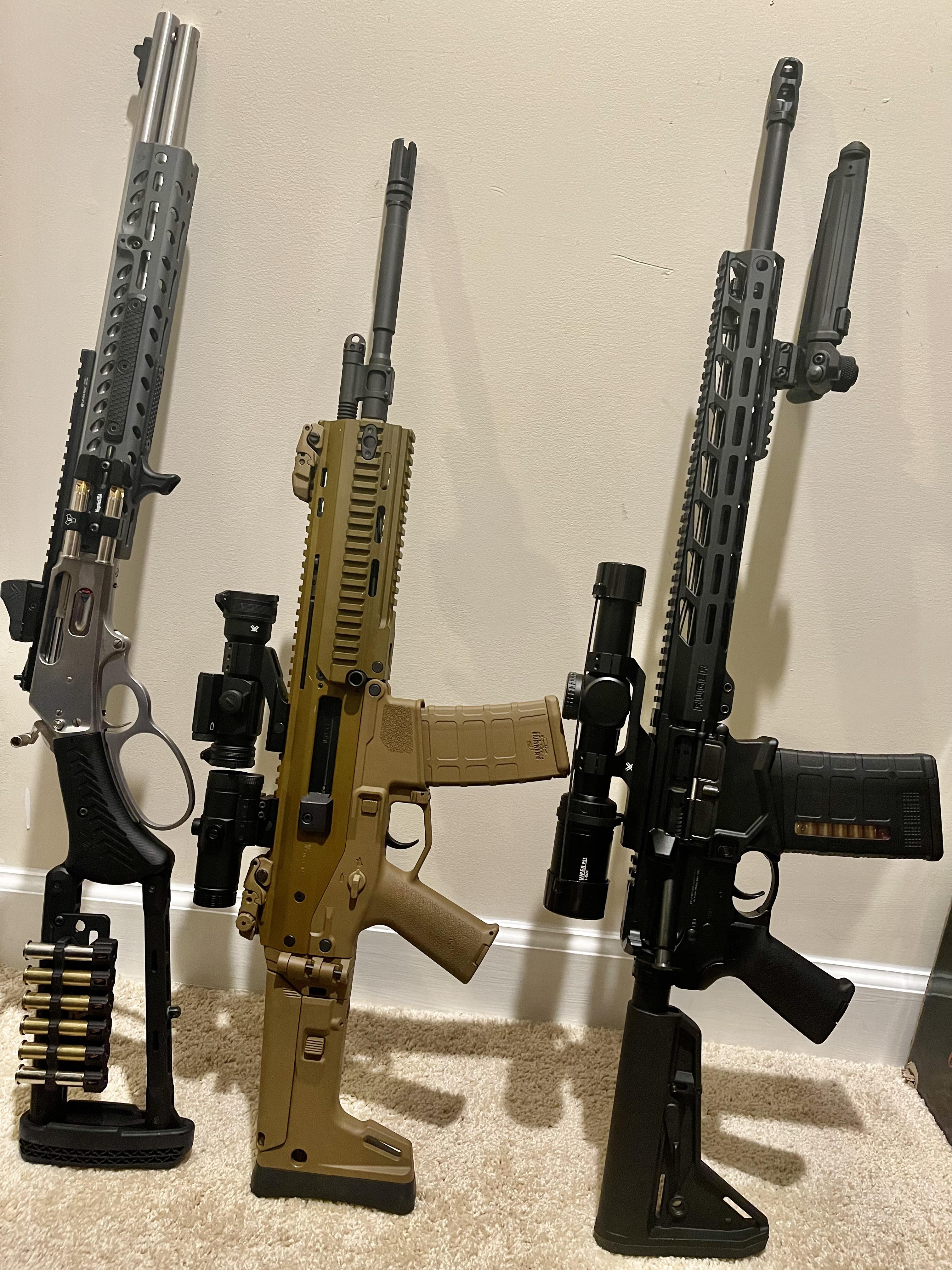 Marlin 45/70 SBL, Bushmaster ACR, Ruger SFAR. | Scrolller