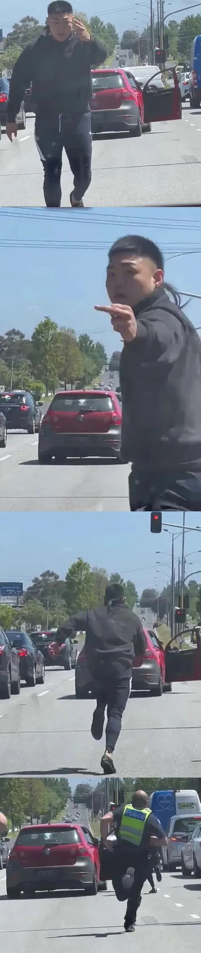 Road rage dude changed his mind | Scrolller