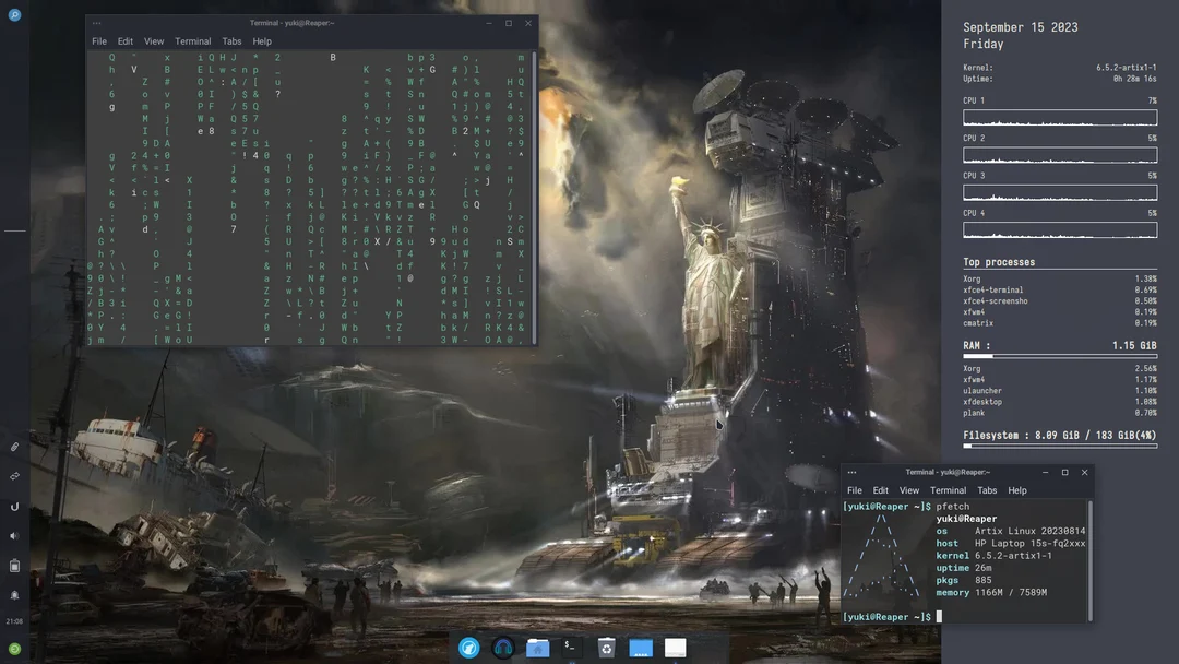 [XFCE] First rice, followed a tutorial and made my own changes. | Scrolller