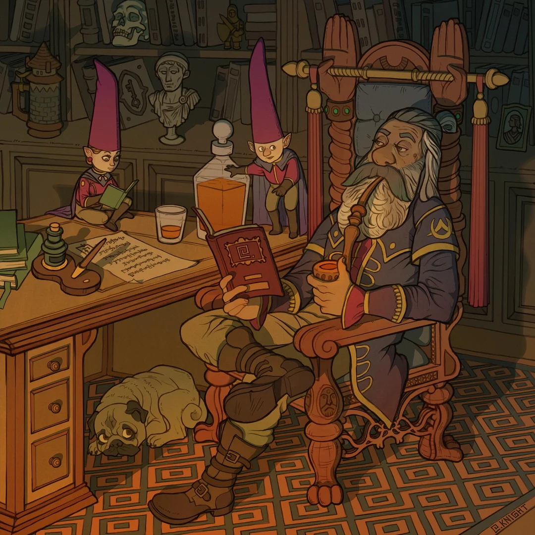 Wizard's Study by Chris Knight | Scrolller