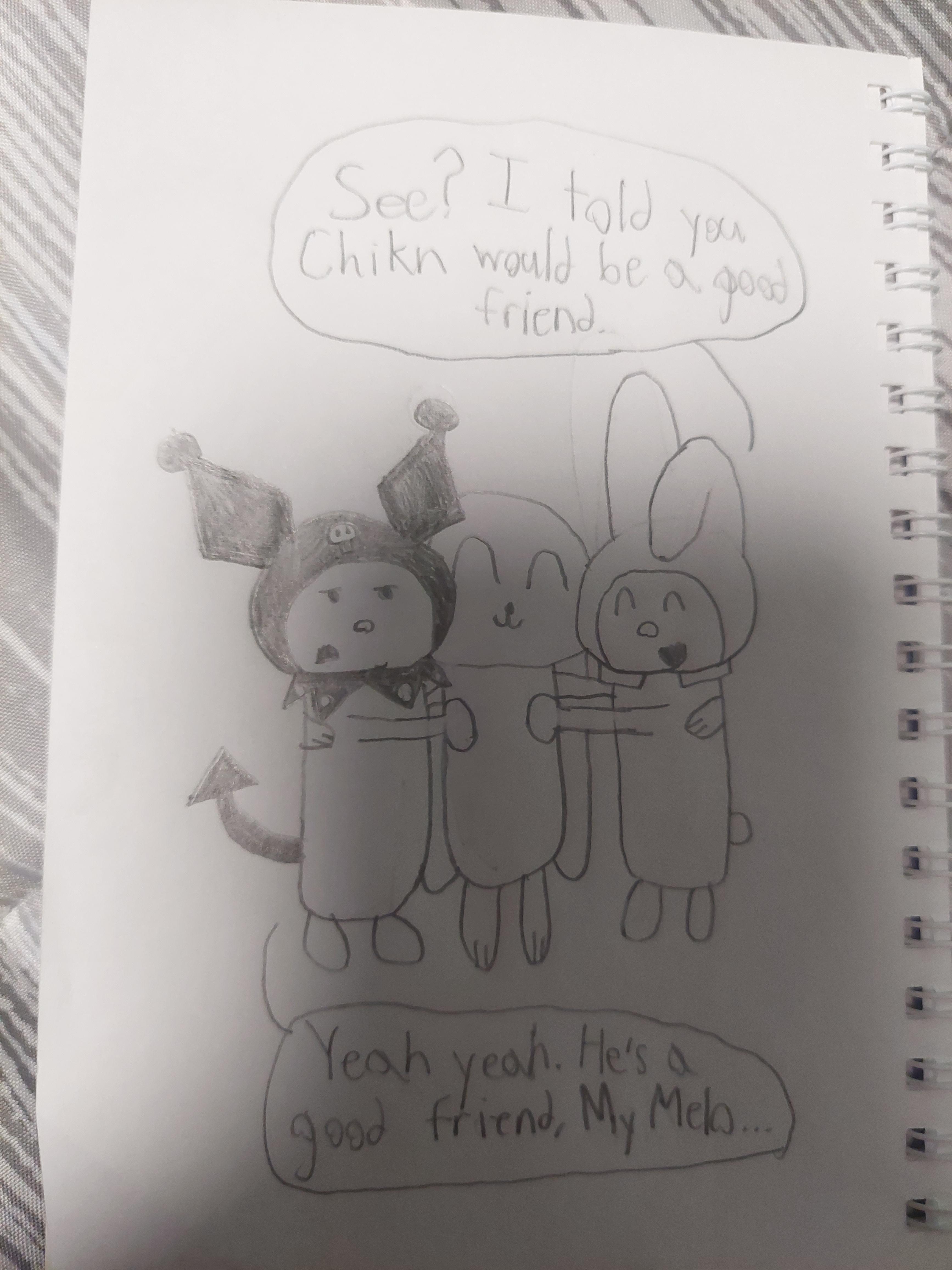 Chikn Nuggit's new friends | Scrolller