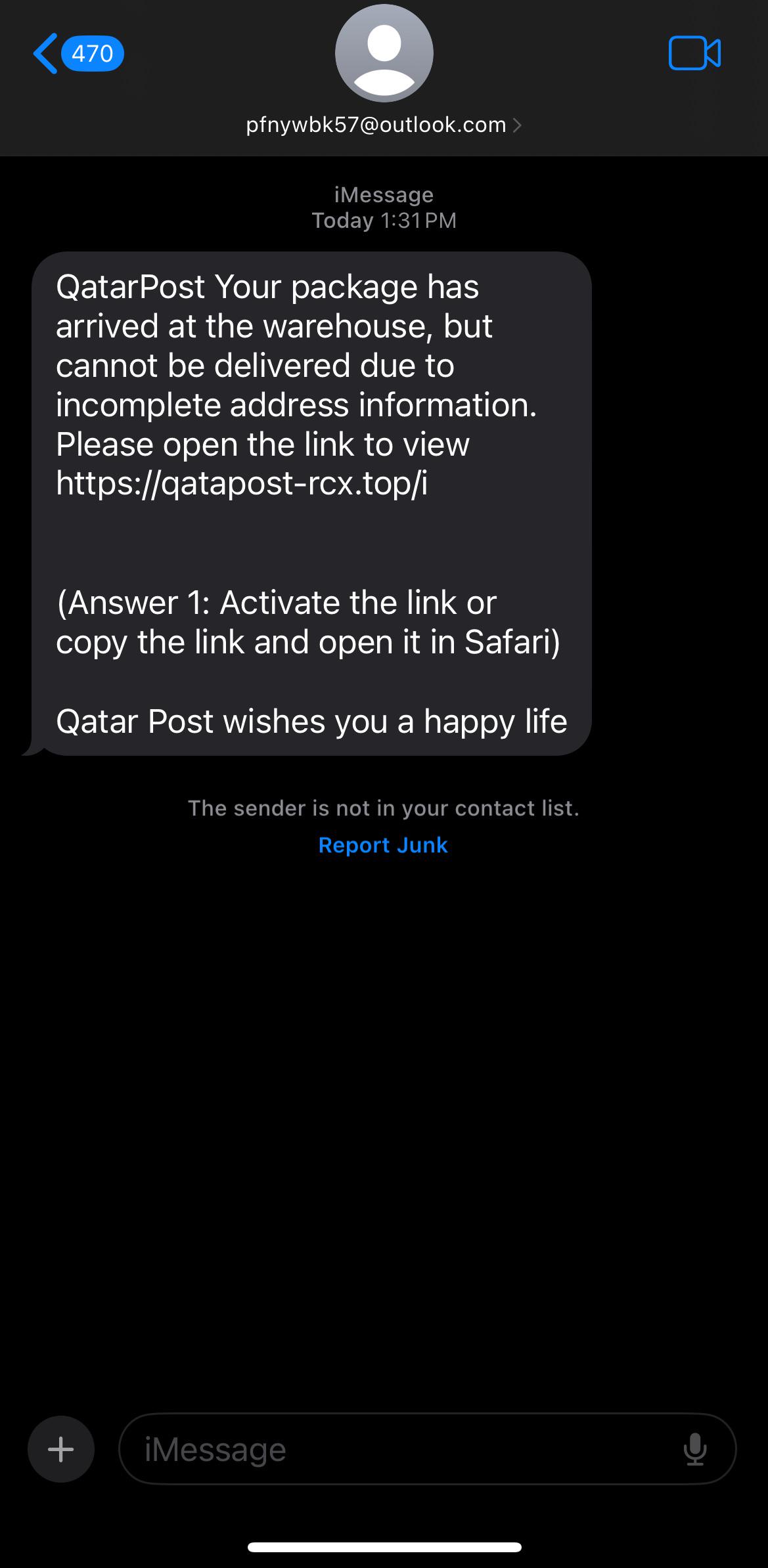 Discover more like Qatar: Anyone else getting these scam messages? and Related Content | Scrolller