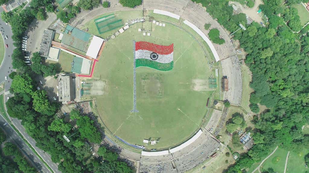 The largest human image of a waving national flag. | Scrolller