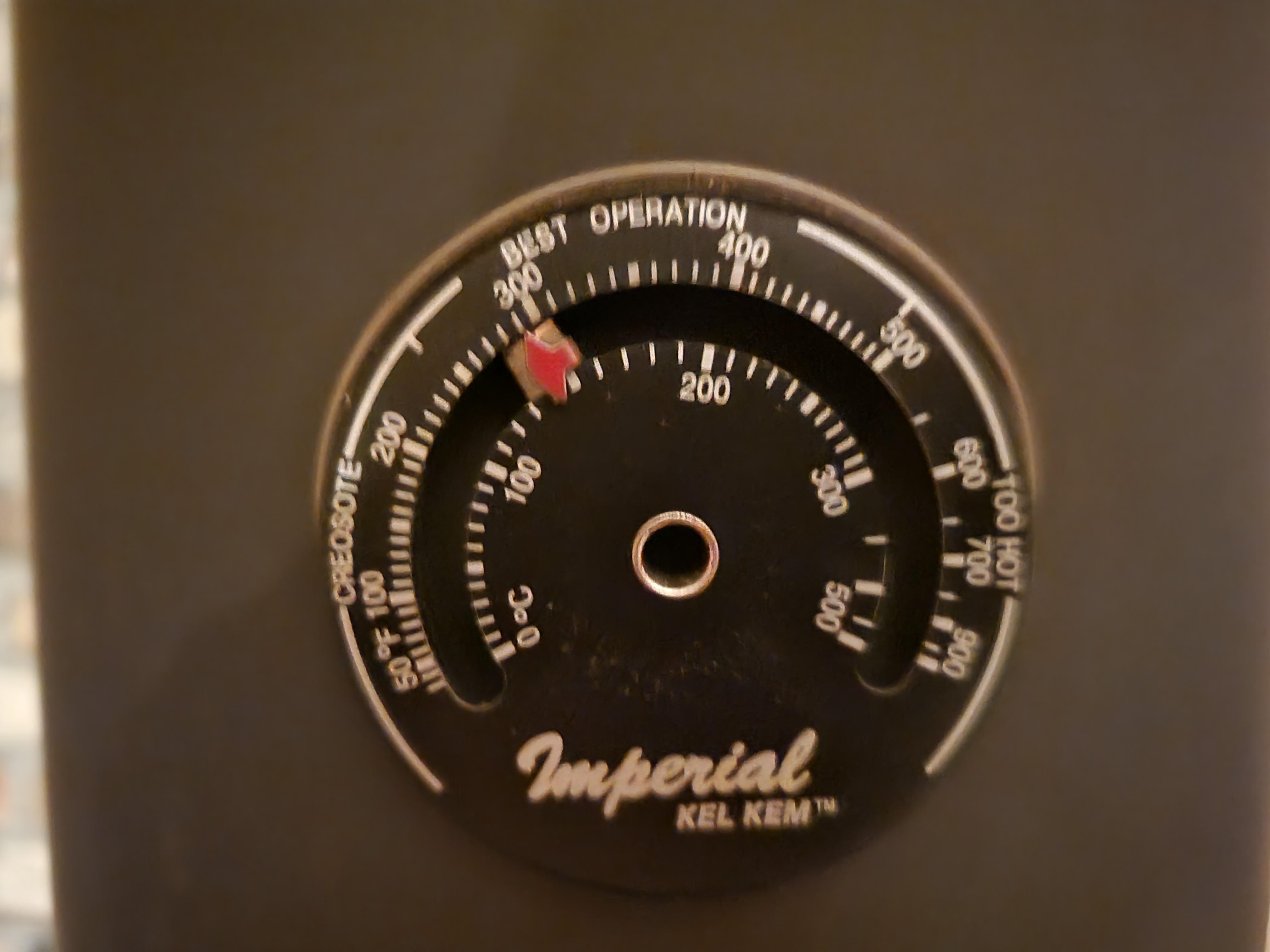 How hot is safe? is the thermometer placement ok? | Scrolller