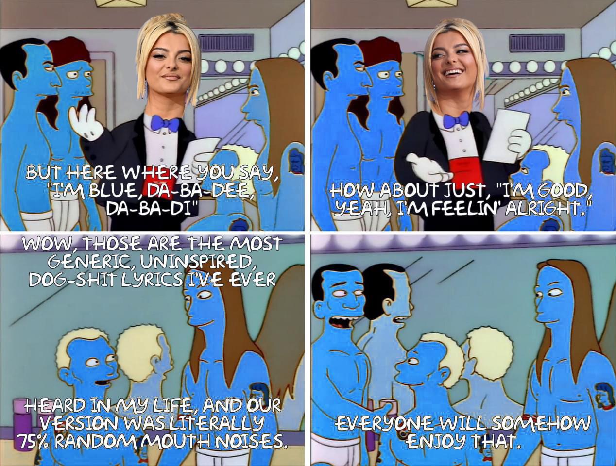 I always lip sync the original, gibberish lyrics. | Scrolller