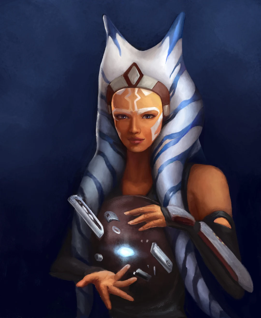 Ahsoka making her white lightsabers fanart by me | Scrolller