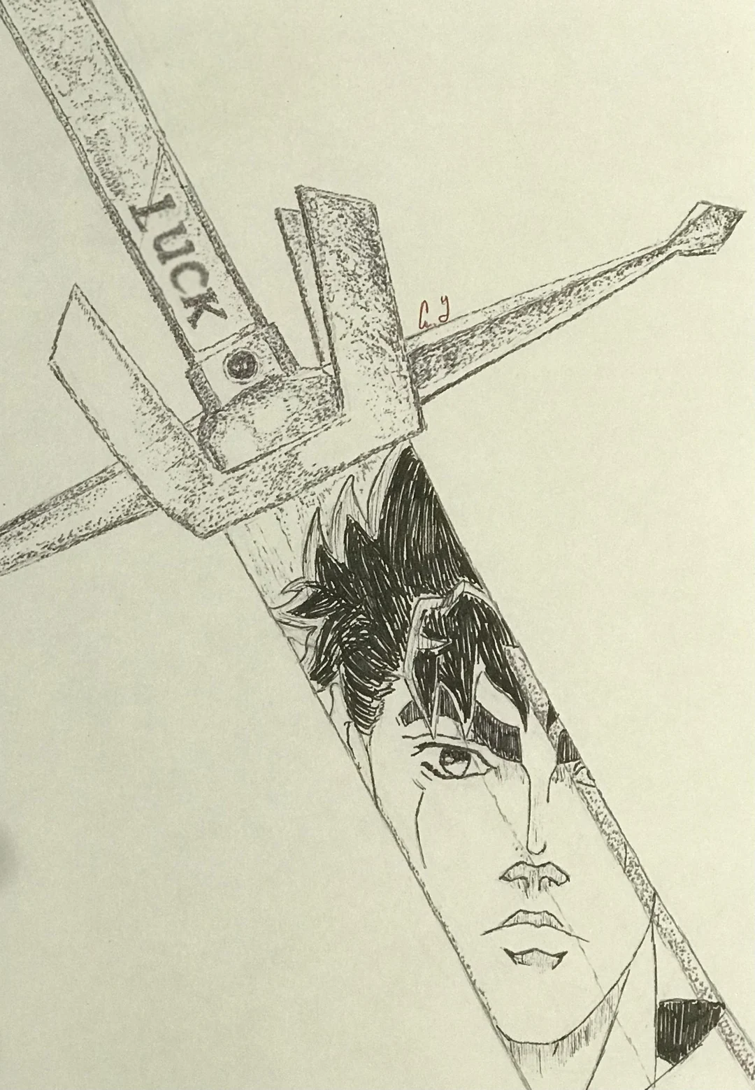 Jonathan Joestar, me, pen on paper, 2022 | Scrolller