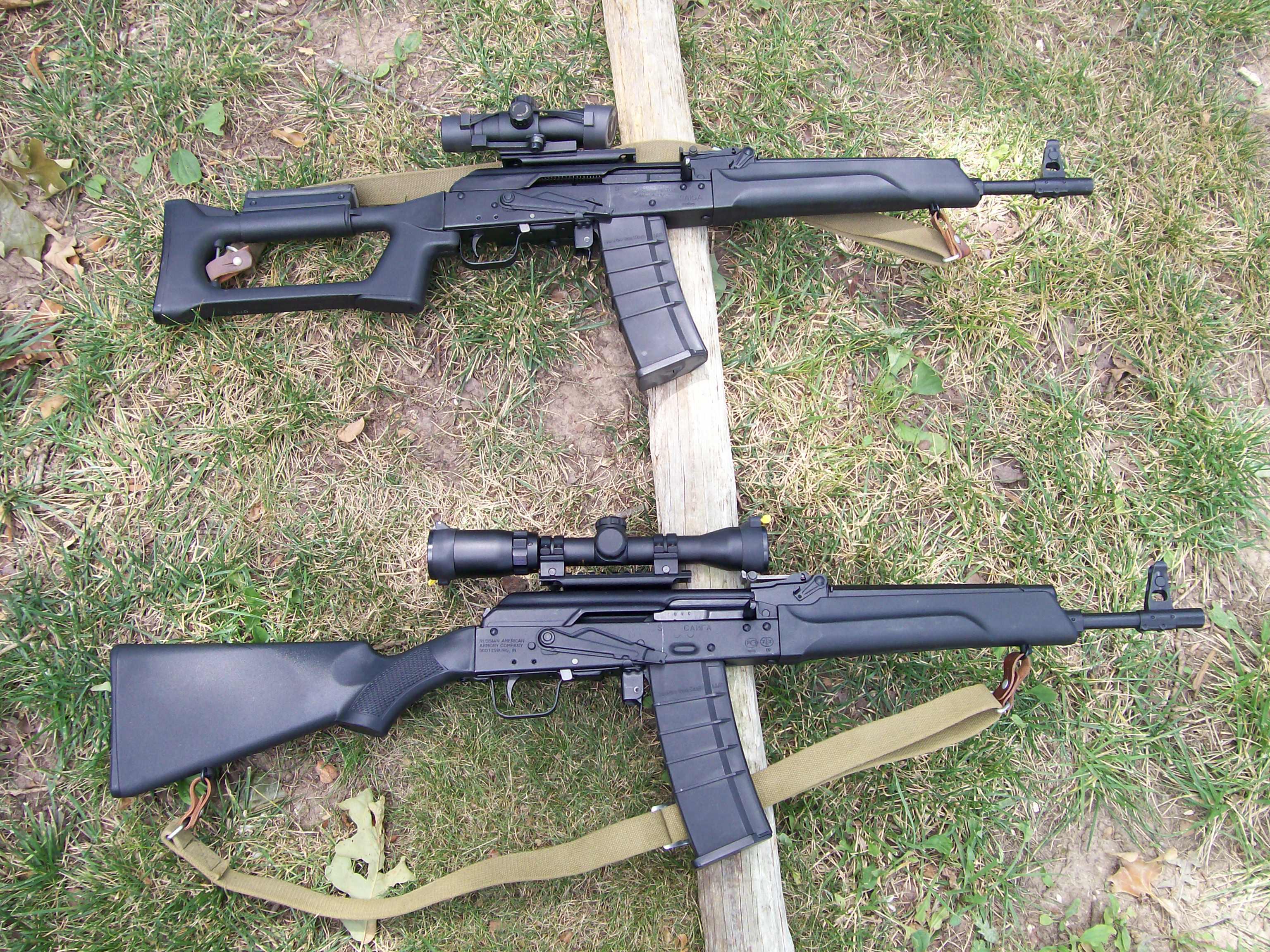 Two Saiga .223 rifles out for servicing | Scrolller
