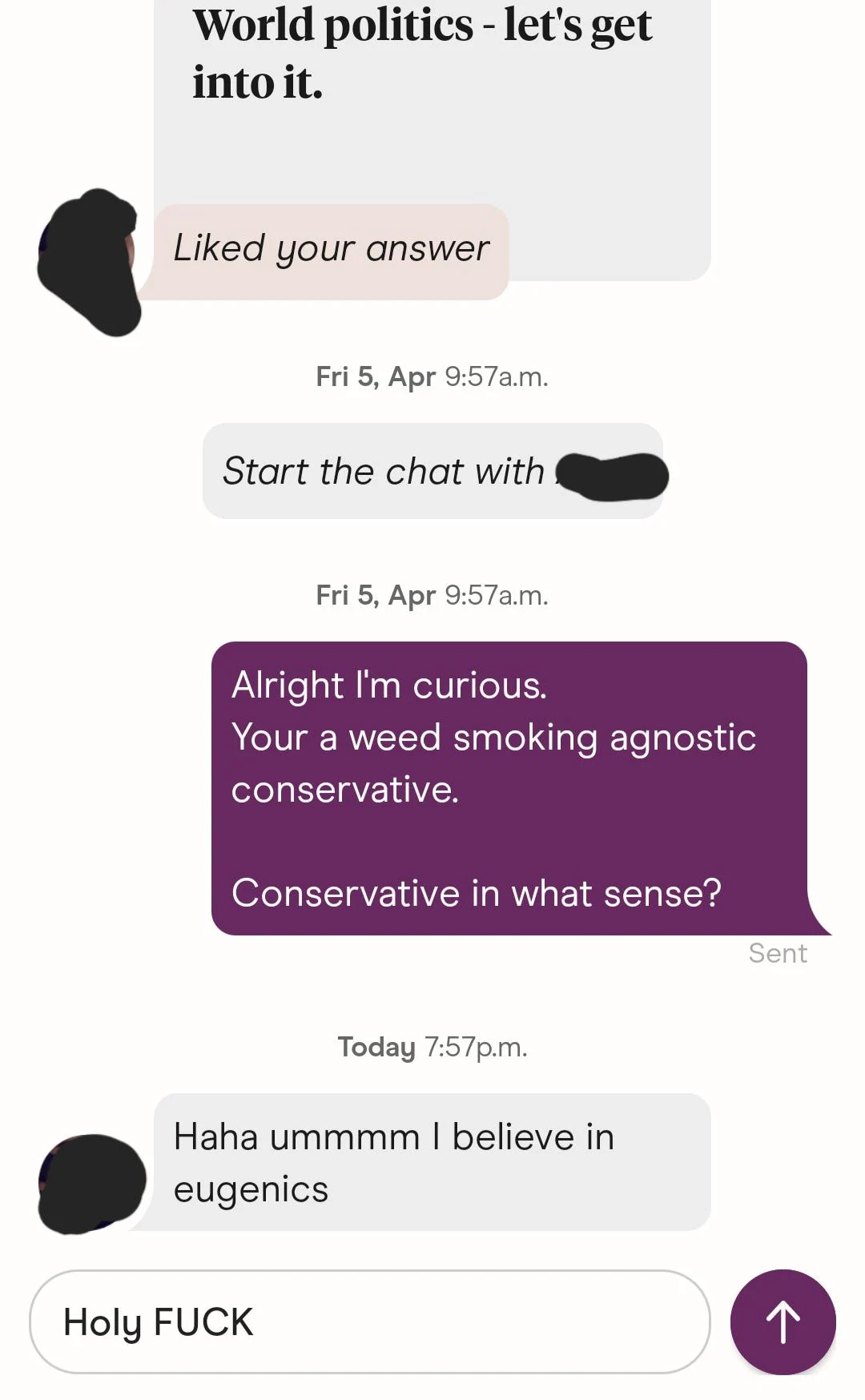 Good lord not at all the response I was expecting. | Scrolller