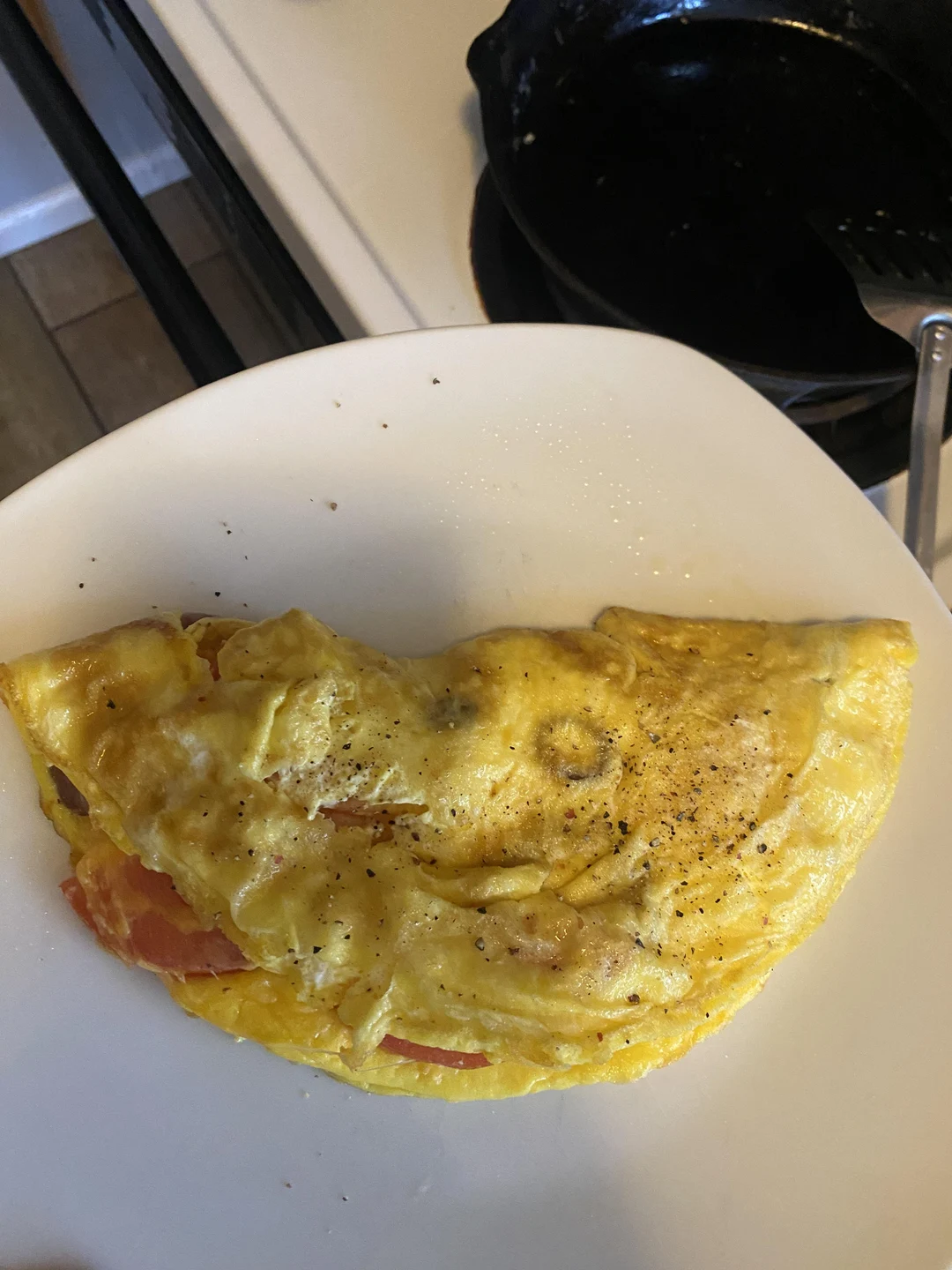 Perfect omelette. Finished in oven. | Scrolller