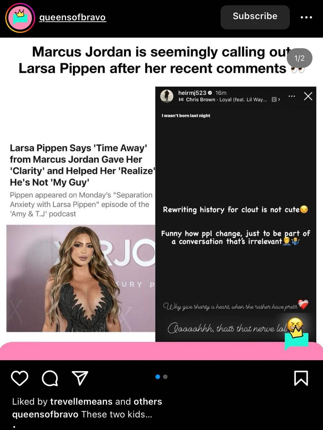 Marcus calling out Larsa… | Scrolller