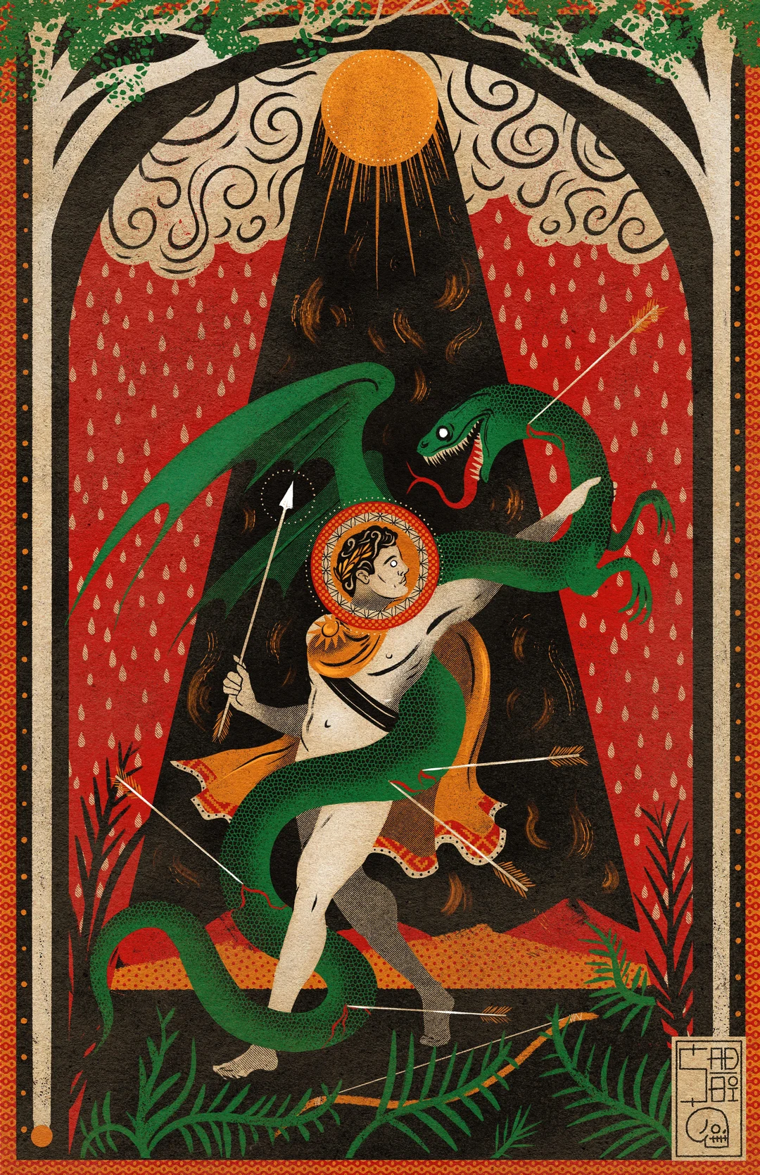 Apollo and the Python, J_babe87 (me), digital, 2023 | Scrolller