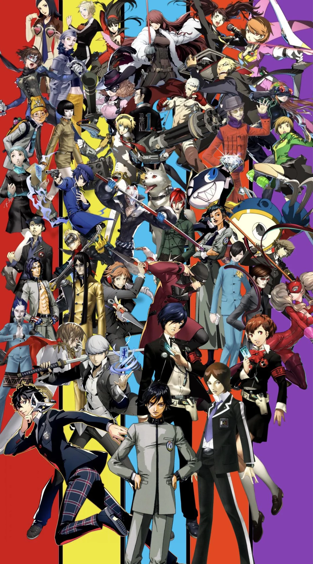 Made another Persona Collage but this time including P1&P2 Cast | Scrolller