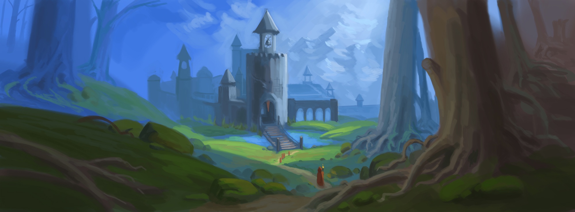 Fantasy landscape, me, digital, 2022 | Scrolller