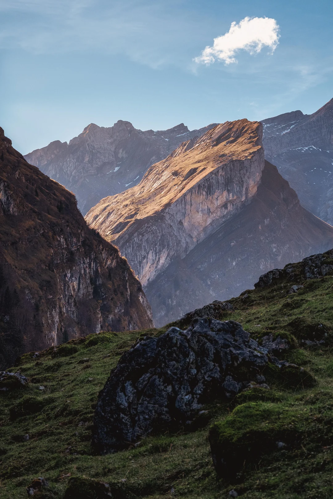Appenzell Alps in late October, Switzerland [OC] [3407x5110] | Scrolller