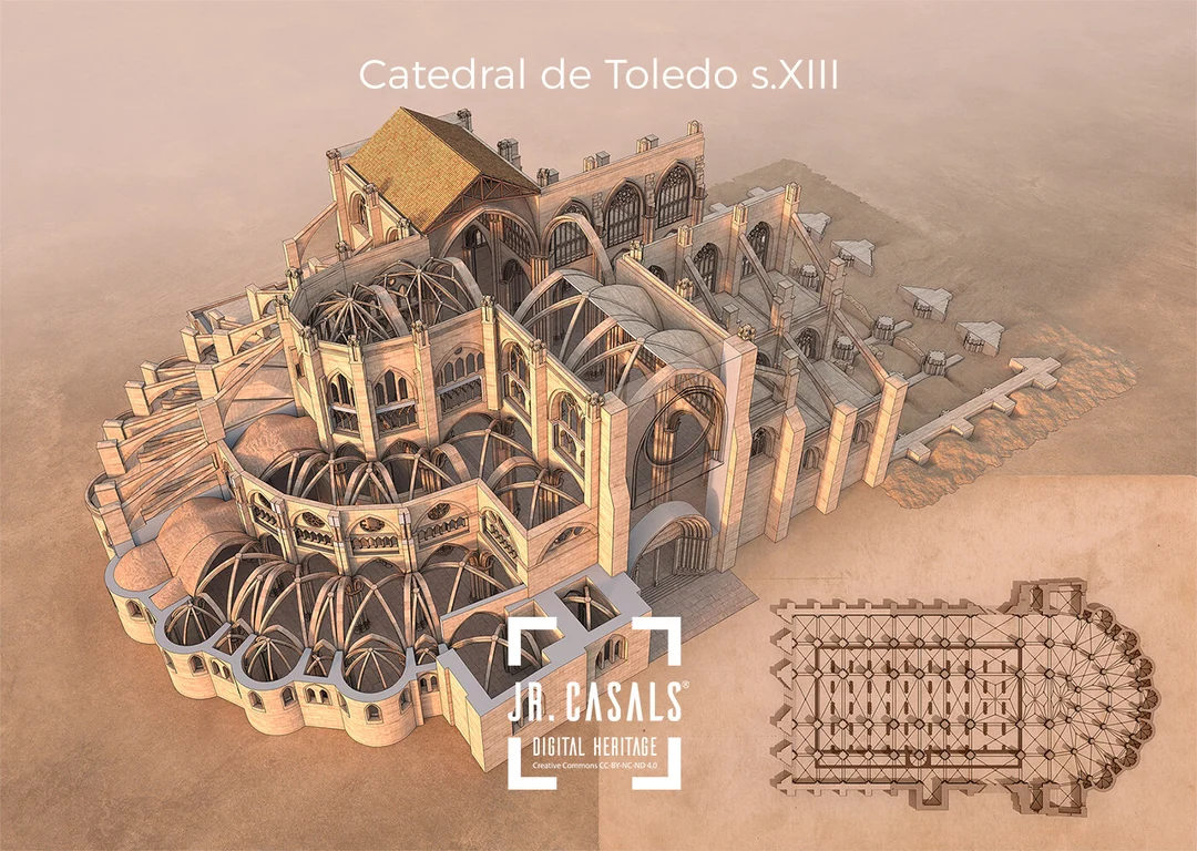 Toledo Cathedral XIII century by JR. Casals | Scrolller