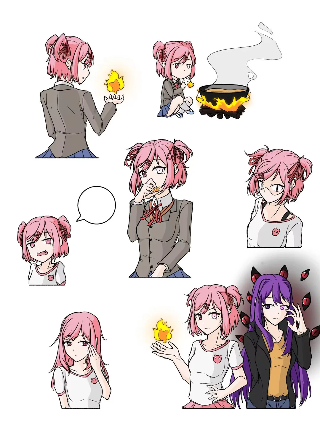 My Universe Natsuki :3(Art By A Cha) | Scrolller