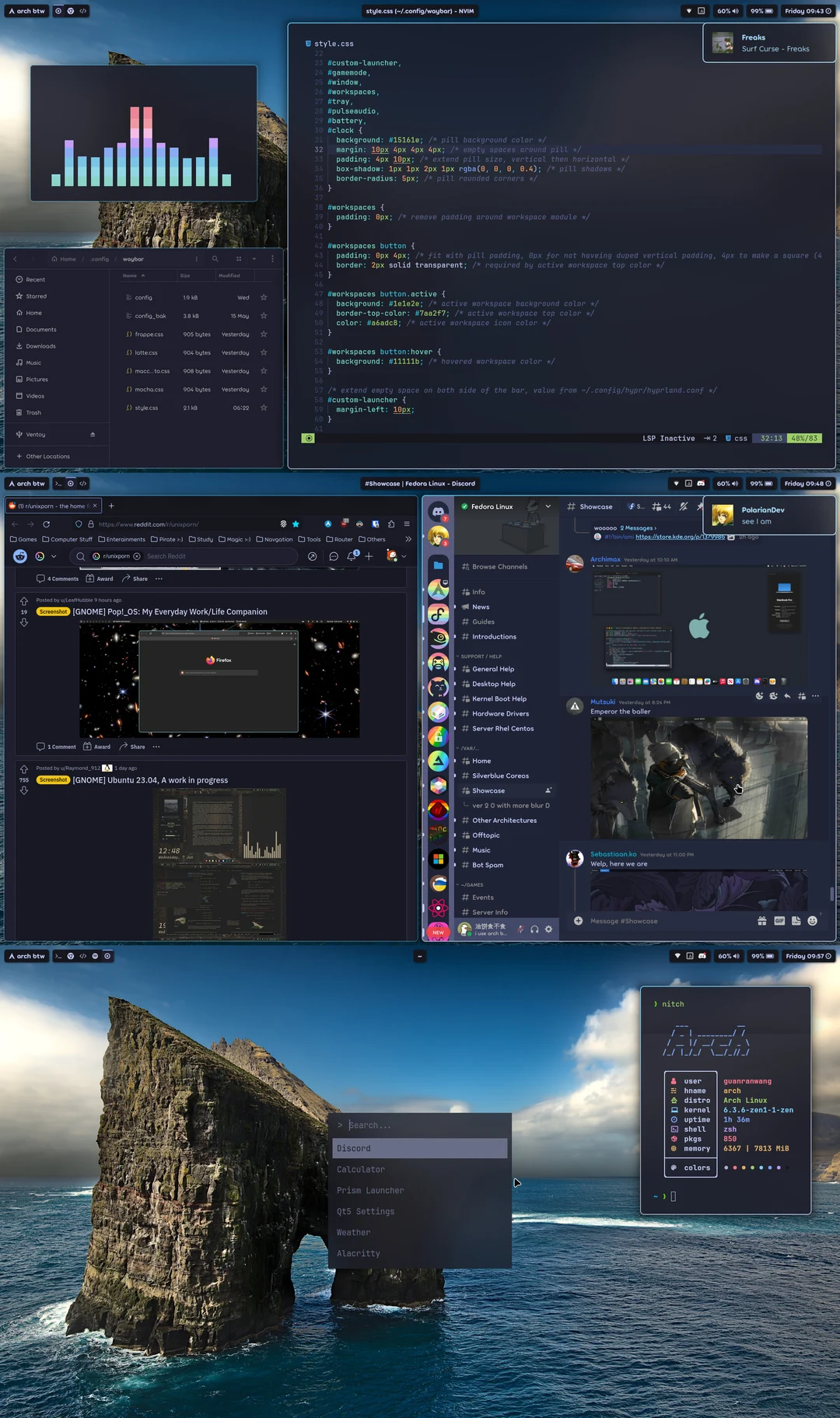 [Hypr] Tokyonight + Some Catppuccin :D | Scrolller