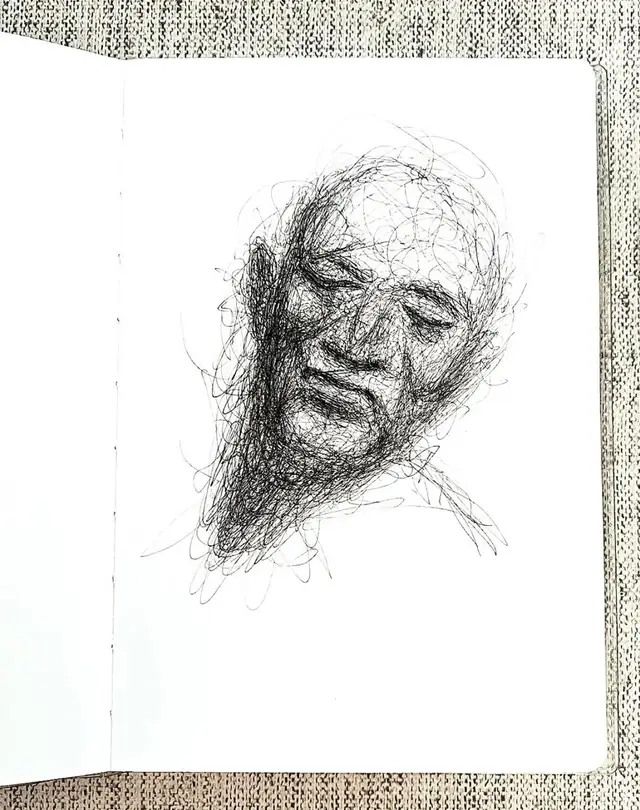 Free, Moing, Technical pen, 2023 | Scrolller