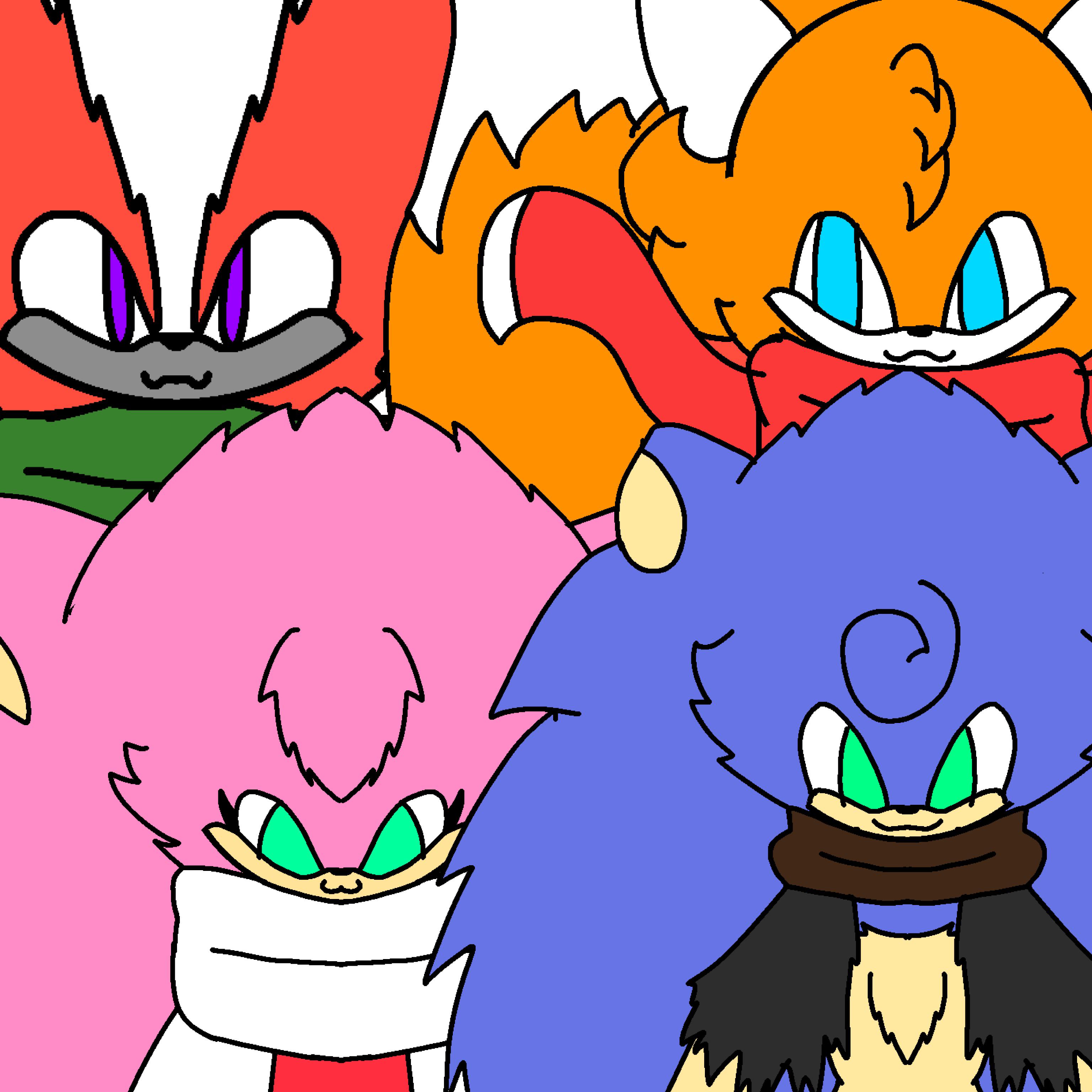 Sonic, tails, knuckles, and Amy | Scrolller