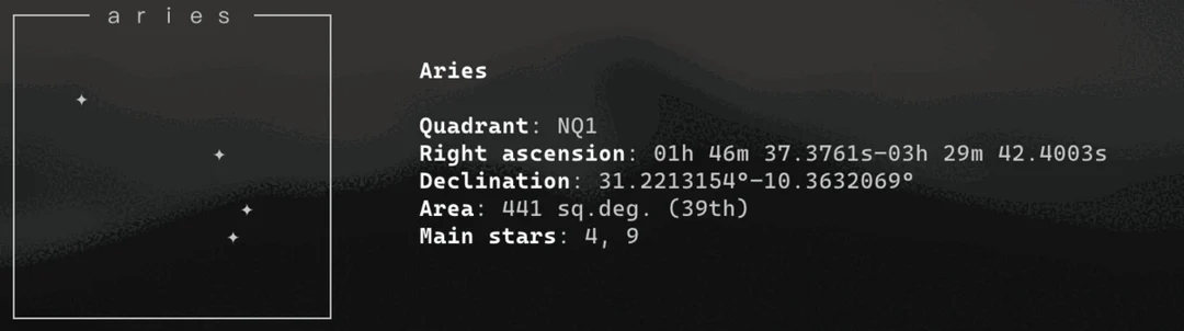 [OC] starfetch: a tool that displays constellations in your terminal | Scrolller
